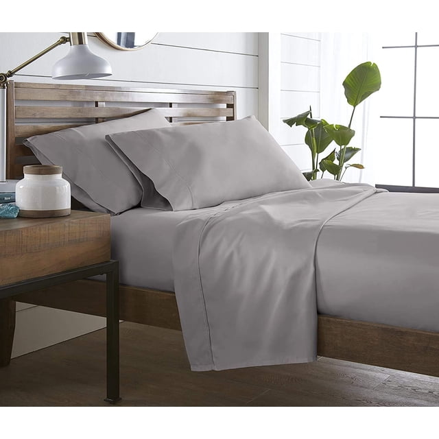 True Luxury Pure Heavy Rich Pima Cotton 4-Piece Bed Sheets Set Full ...