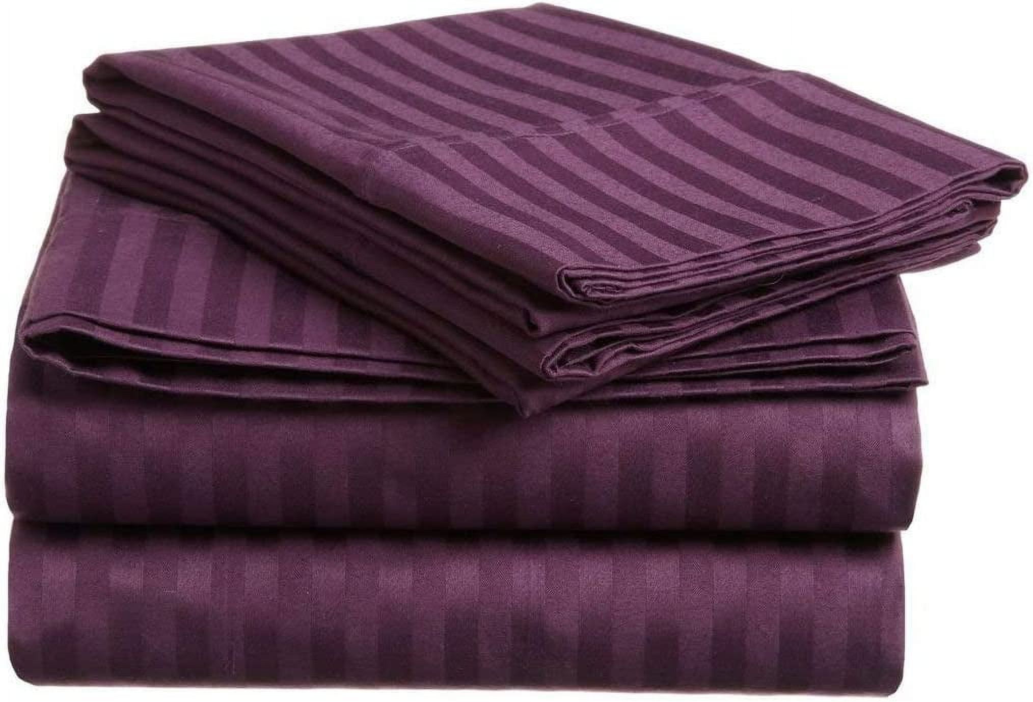 True Luxury Pure Heavy Rich Pima Cotton 4-Piece Bed Sheets Set Grand ...