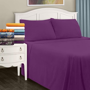 True Luxury Pure Heavy Rich Pima Cotton 4-Piece Bed Sheets Set Emperor ...