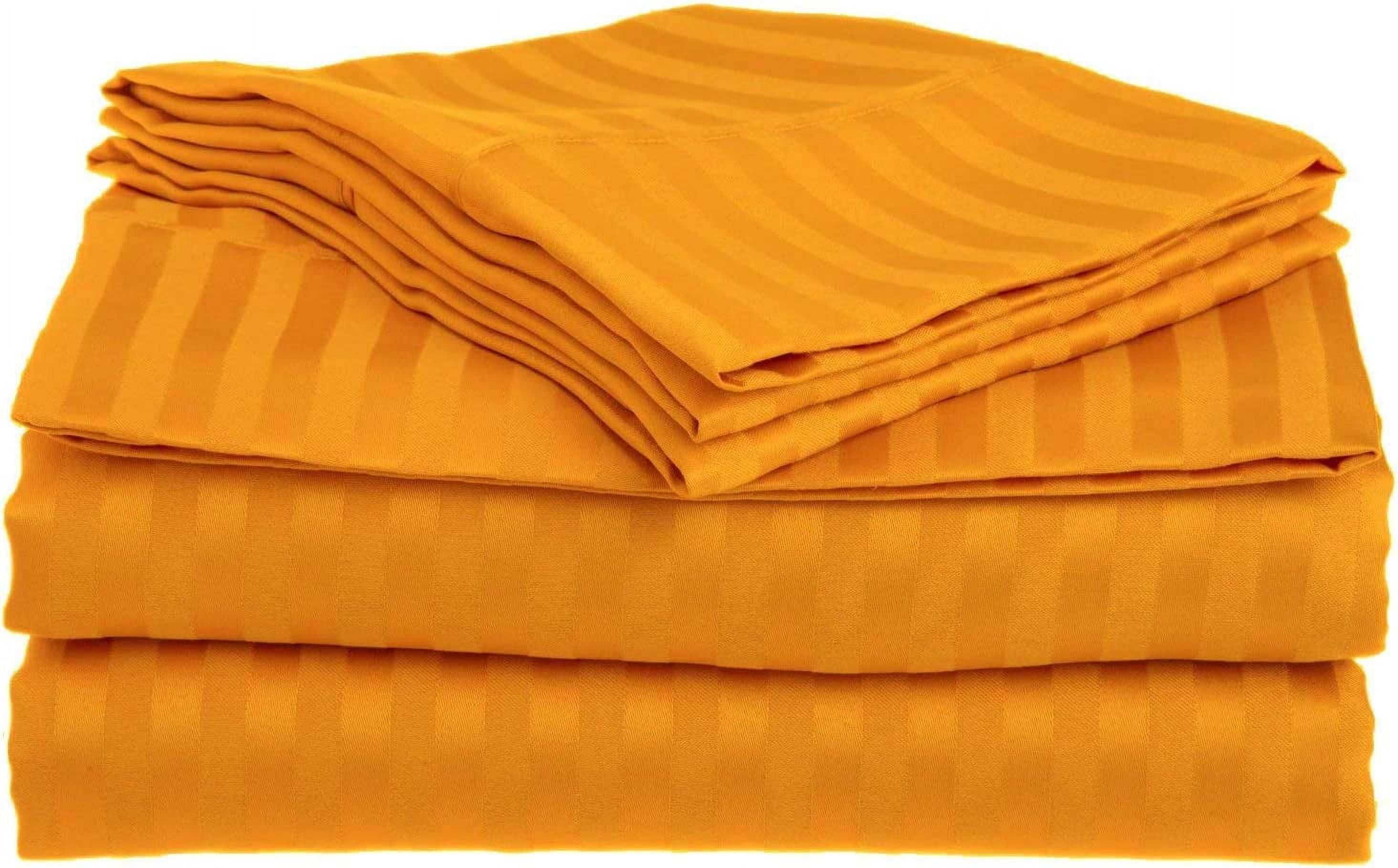True Luxury Pure Heavy Rich Pima Cotton 4-Piece Bed Sheets Set Twin ...