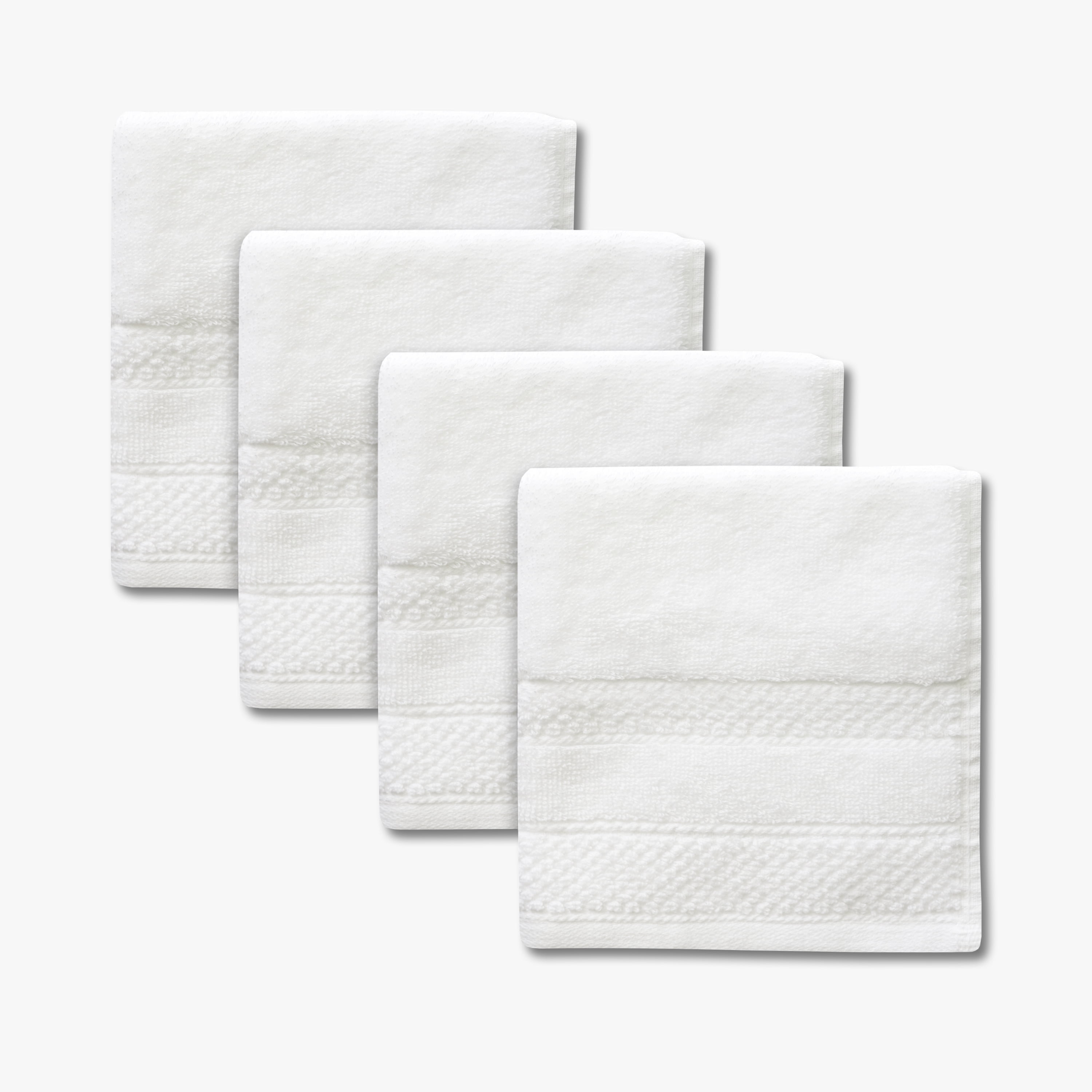 True Luxury by 1888 Mills 4-Piece Washcloth Set, 100% USA Cotton, Soft & Durable, Powered by ...