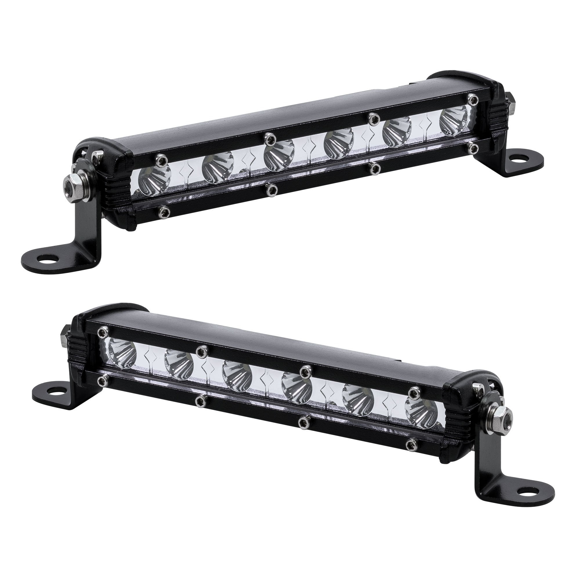 True Mods 2pc 7" Ultra-Slim Single BSL1 Row Off Road LED Light Bar ...