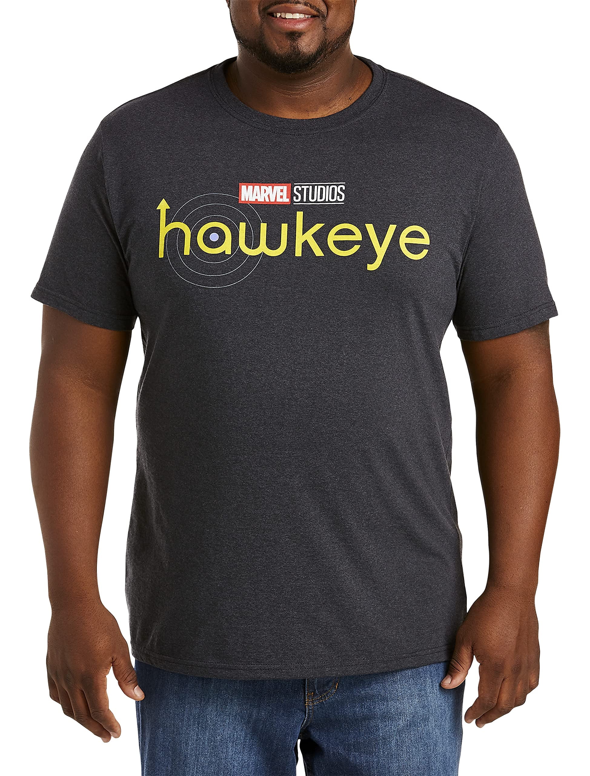 True Nation by DXL Hawkeye Graphic Tee Black Heather 1XL - Walmart.com