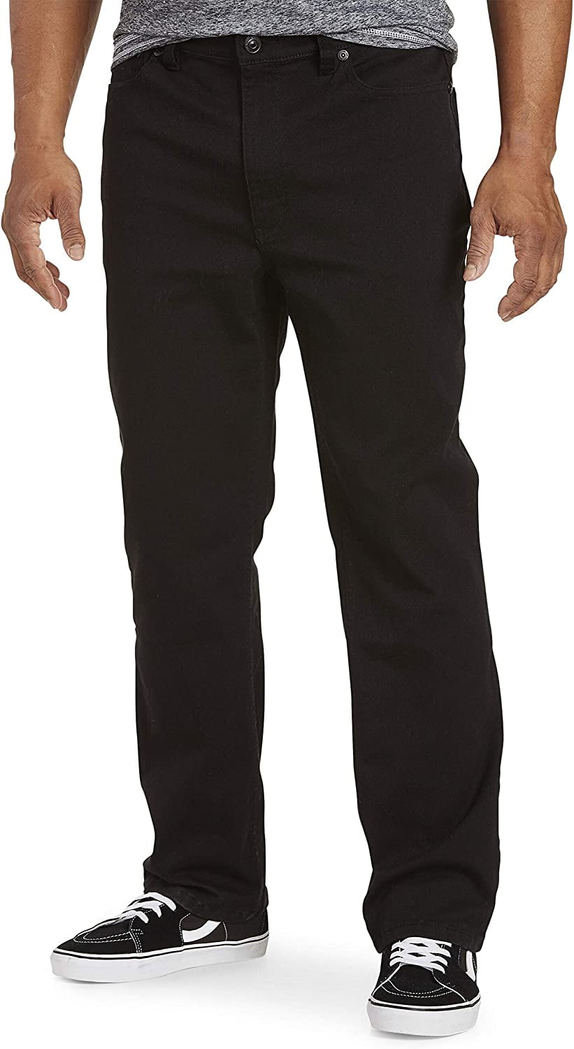 True Nation by DXL Men's Big and Tall Black Athletic-Fit Stretch Jeans ...