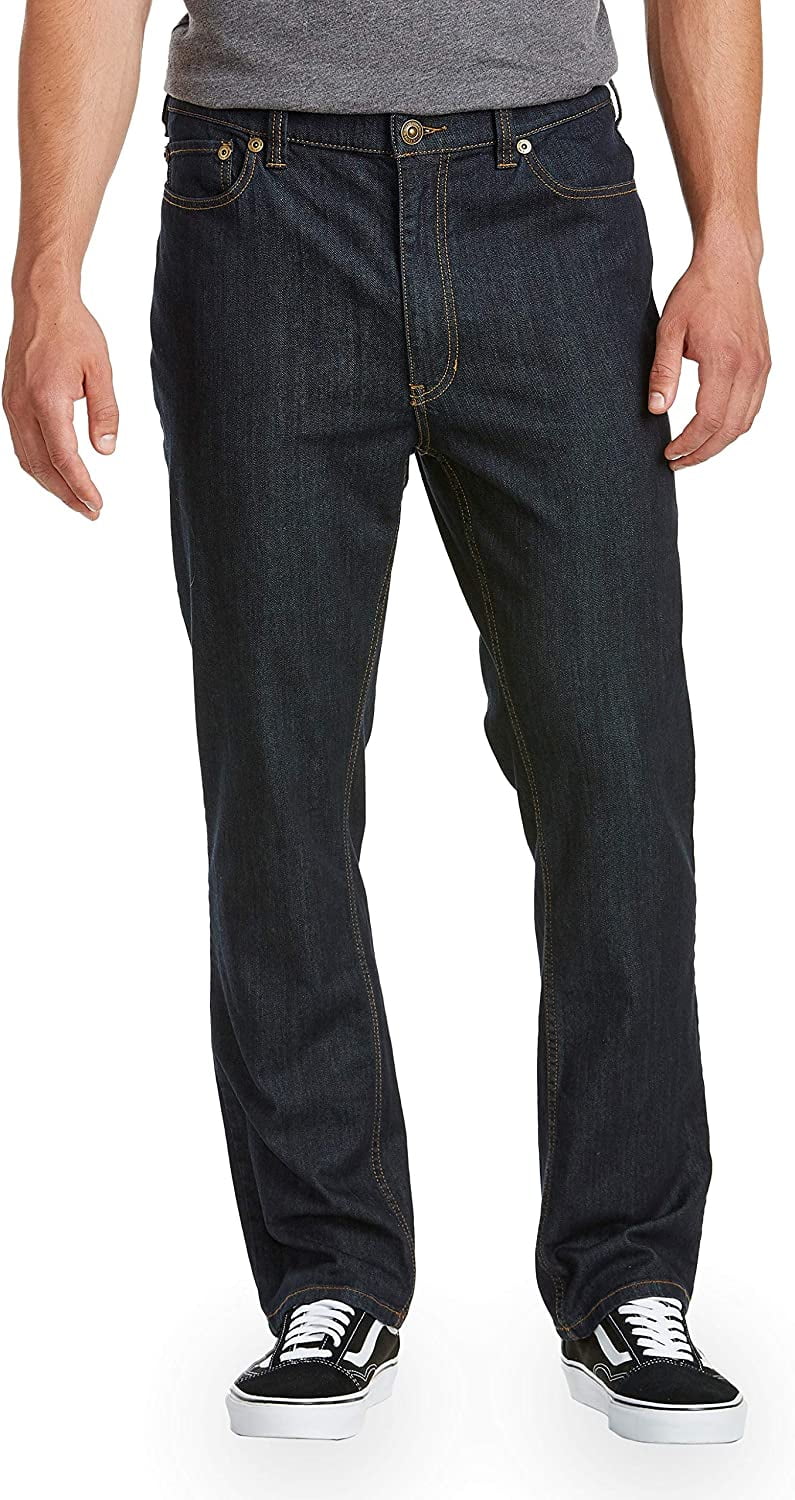 True Nation by DXL Men's Big and Tall Dark Rinse Eco Athletic-Fit ...