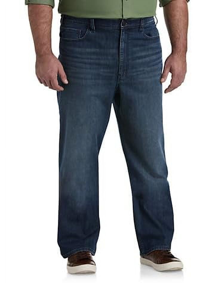 True Nation by DXL Men's Big and Tall Loose-Fit Stretch Dark Wash Jeans ...