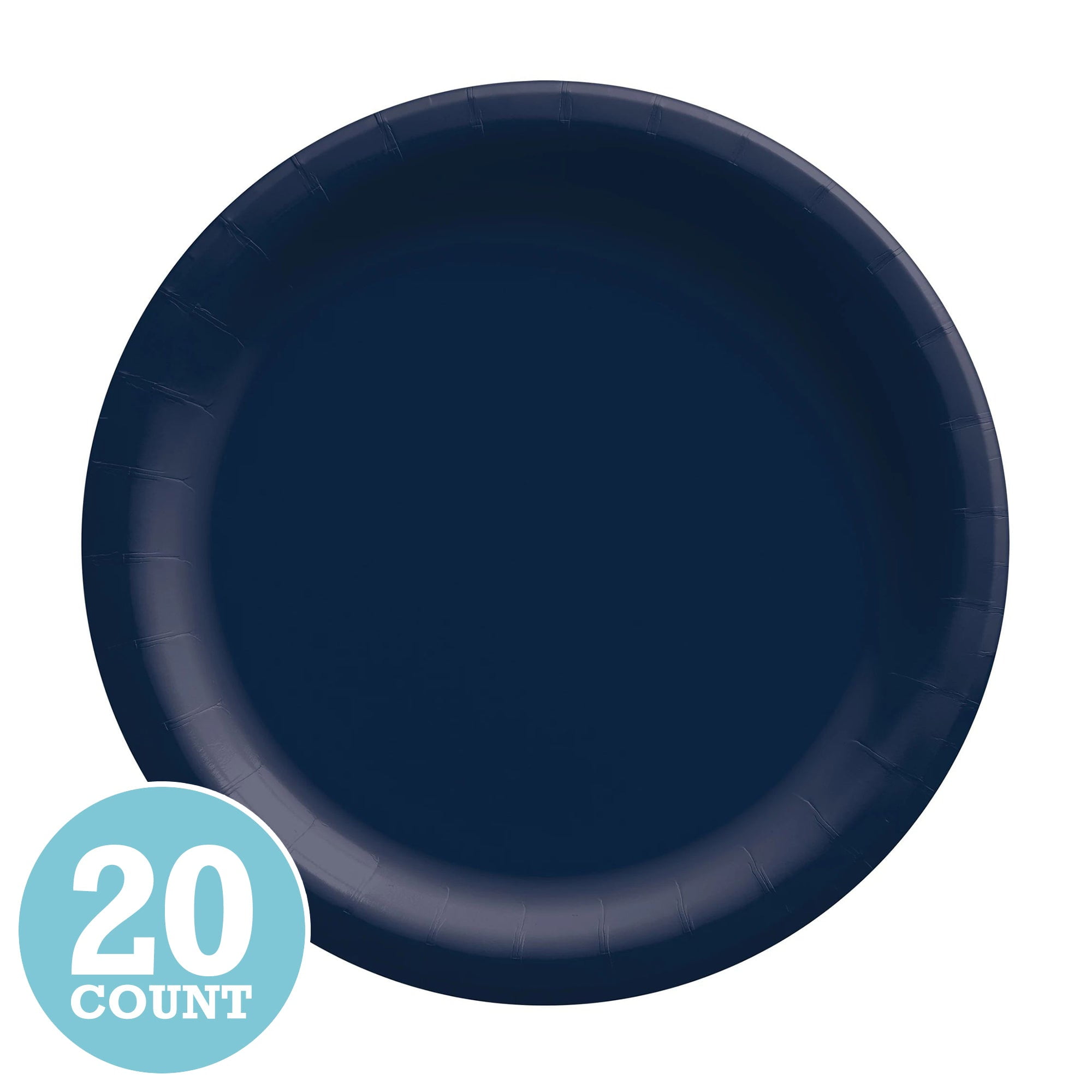 Luncheon Paper Plates-True Navy-20pk- 8 1/2" - Walmart.com