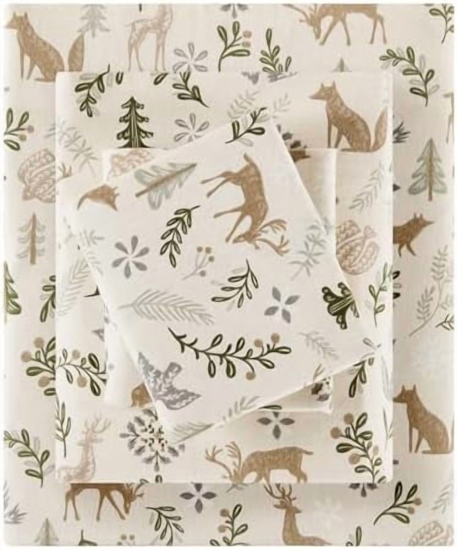 True North 100% Cotton Flannel Sheets Queen Size, Cozy Flannel Sheet ...