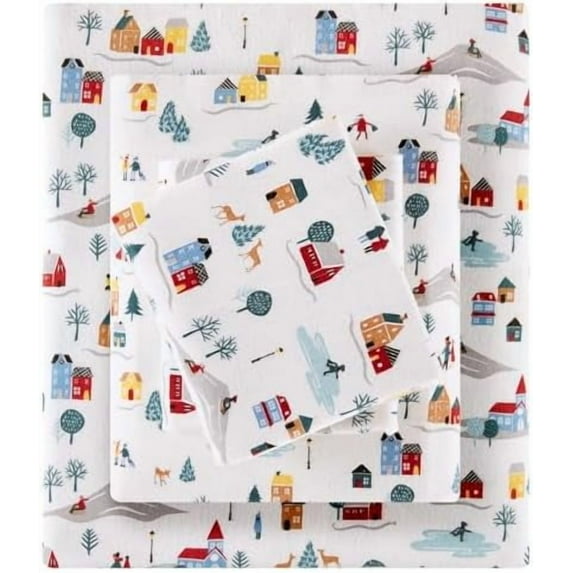 True North 100% Cotton Flannel Sheets Queen Size, Cozy Flannel Sheet ...