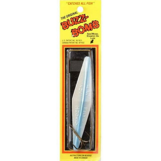 True North 4" Buzz Bomb Lure, Blue Pearl - Walmart.com