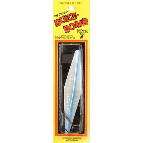True North 4" Buzz Bomb Lure, Blue Pearl - Walmart.com