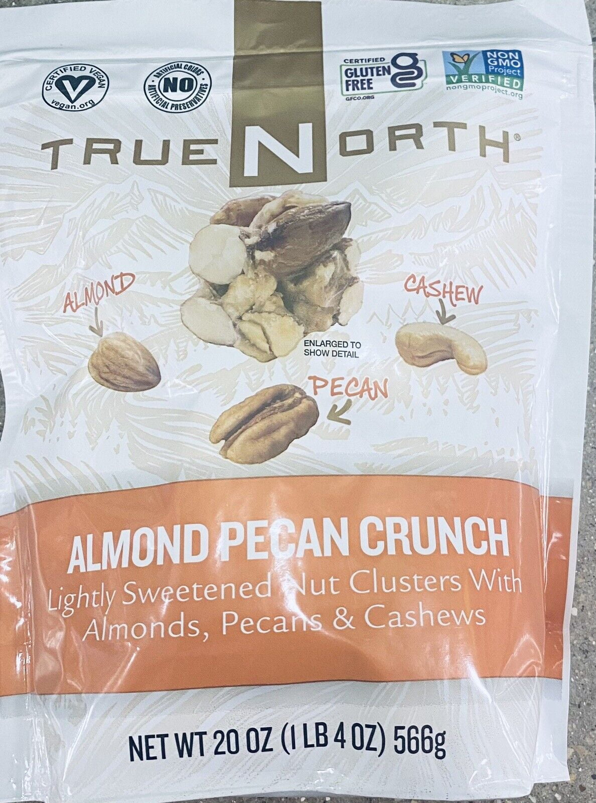 True North Almond Pecan Crunch 20 oz Bag - NON GMO - VEGAN - Walmart.com