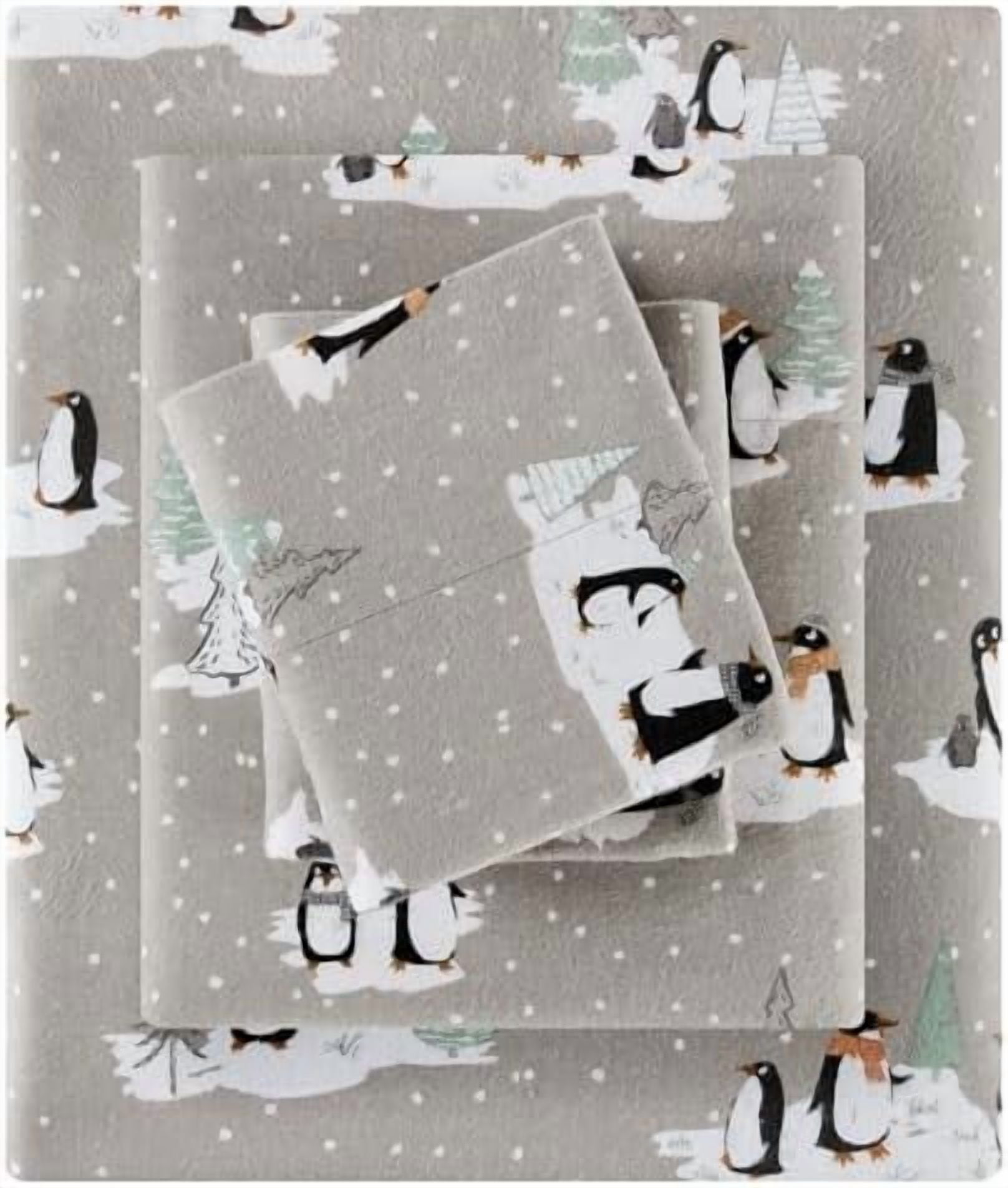 True North by Cozy Flannel Warm 100% Cotton Sheet - Novelty Print ...