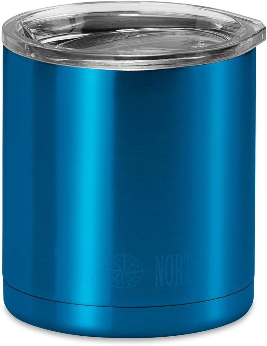 True North Insulated Lowball Cocktail Tumbler, 10oz (Jewel Blue ...