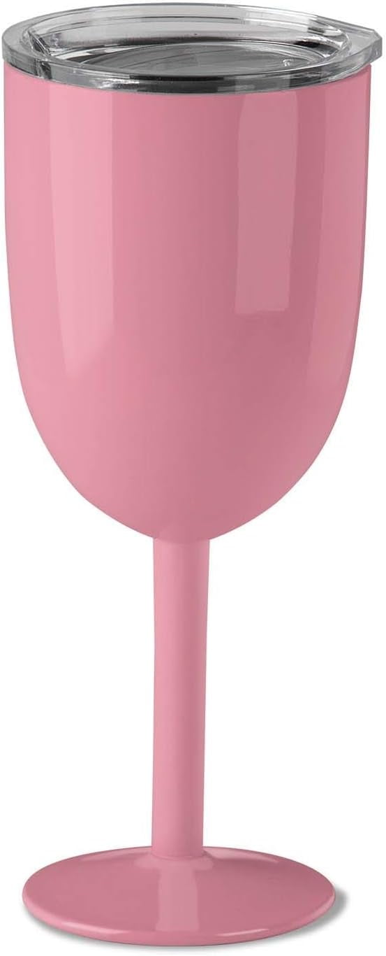 True North Insulated Stainless Steel Travel Wine Cup, 10oz (Beach Pink ...