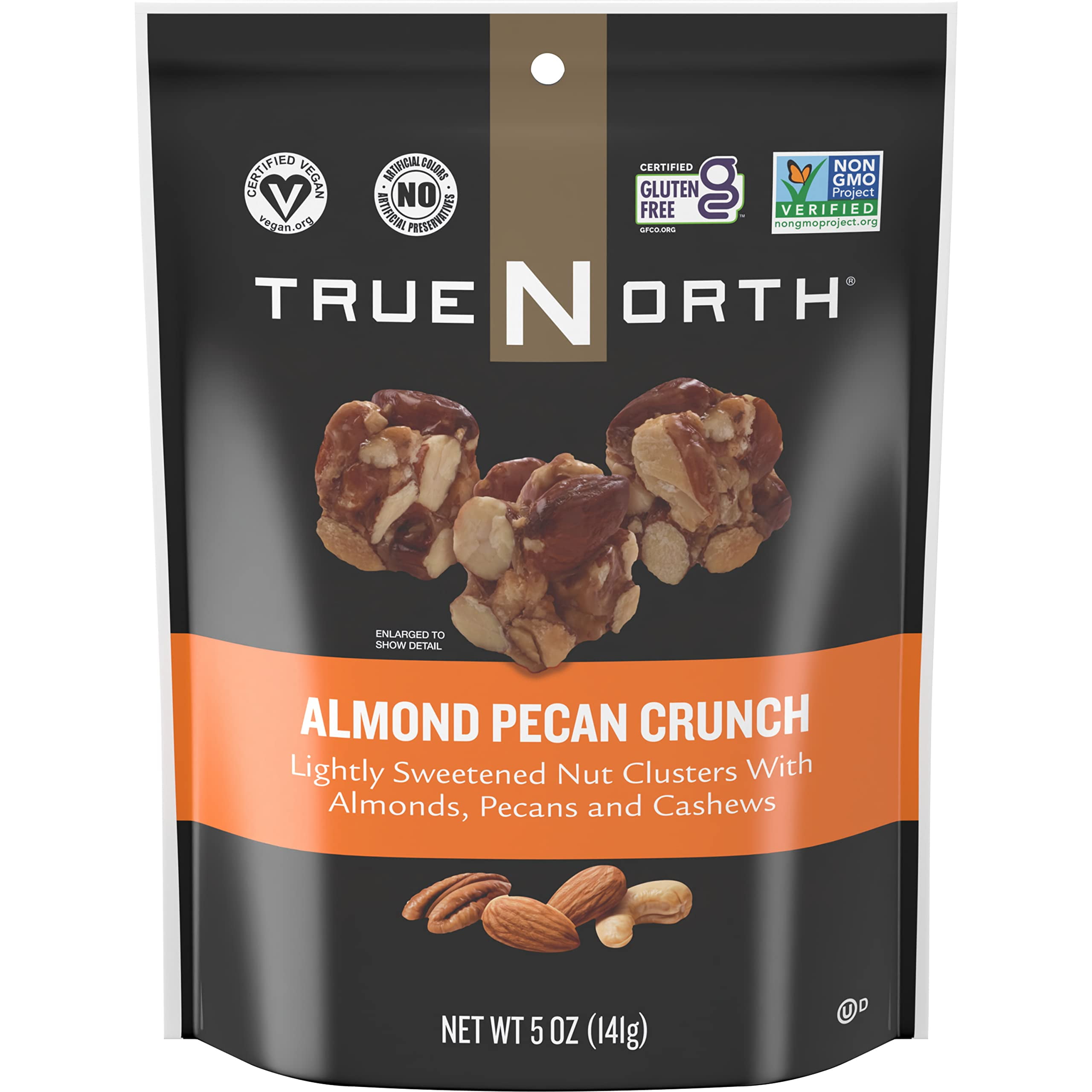 True North Nut Clusters, IRF13 Almond Pecan Crunch, 5 Ounce (Pack of 6 ...