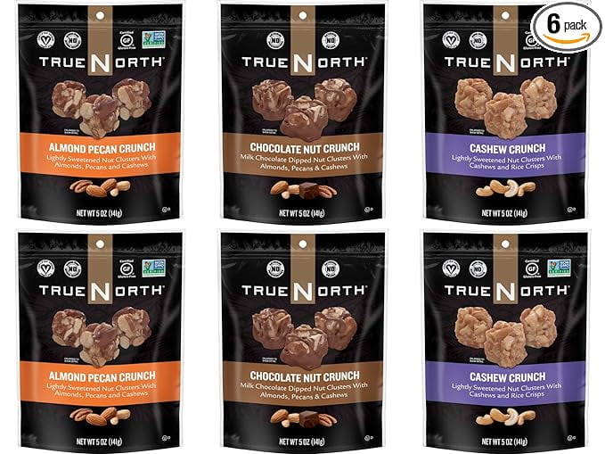 True North Nut Clusters Variety Pack Including Almond Pecan Crunch ...