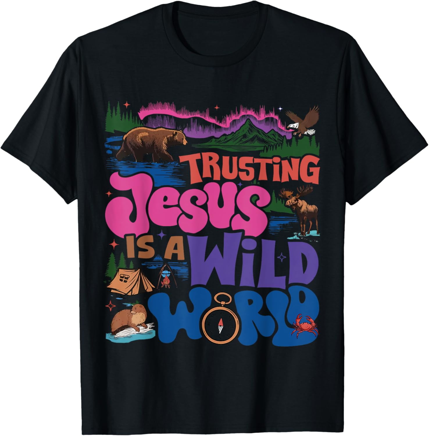 True North VBS 2025 Trusting Christ Wilderness Christian T-Shirt ...