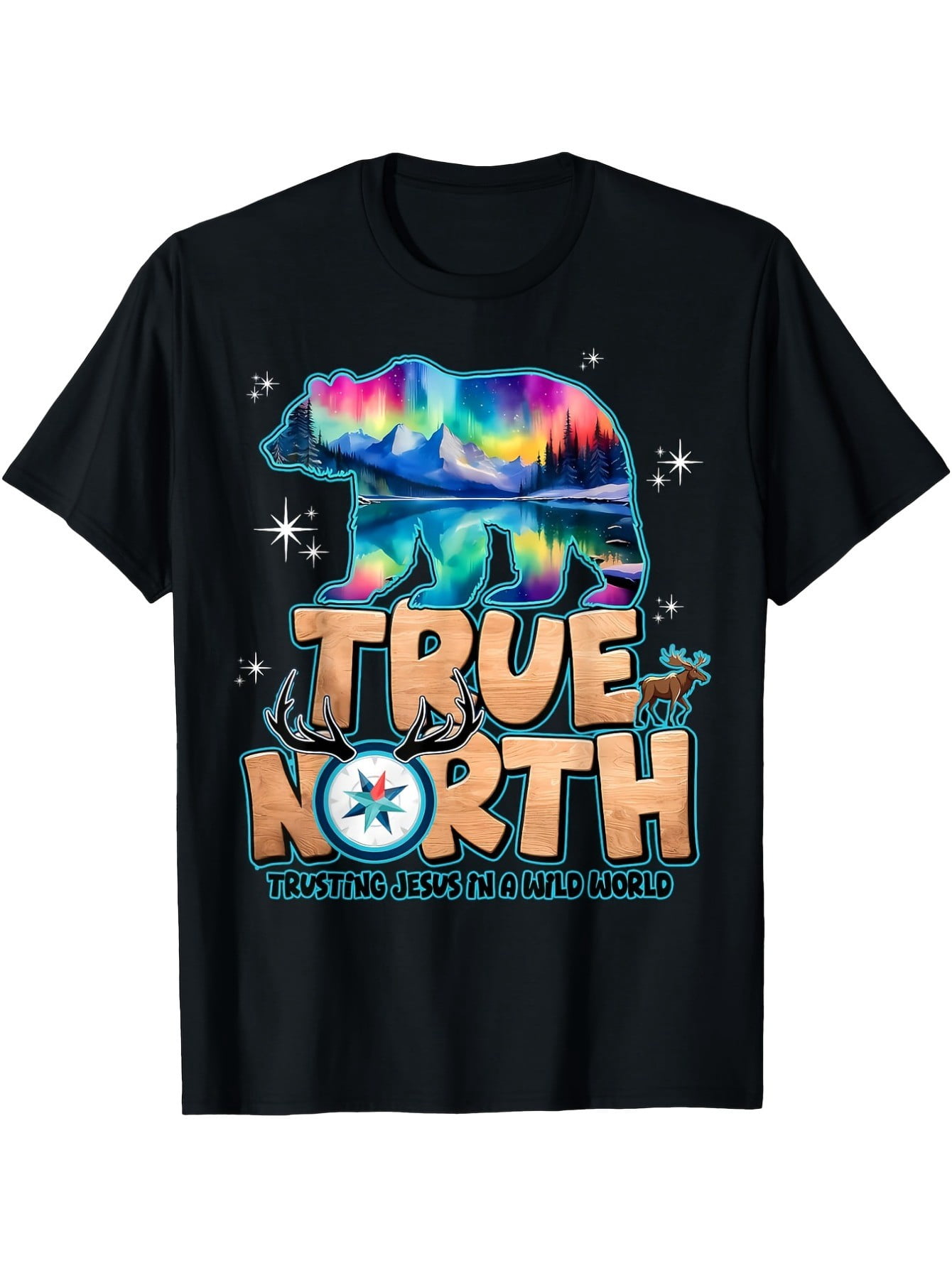 True North VBS Trusting Jesus in a Wild World Christian Graphic T-Shirt ...