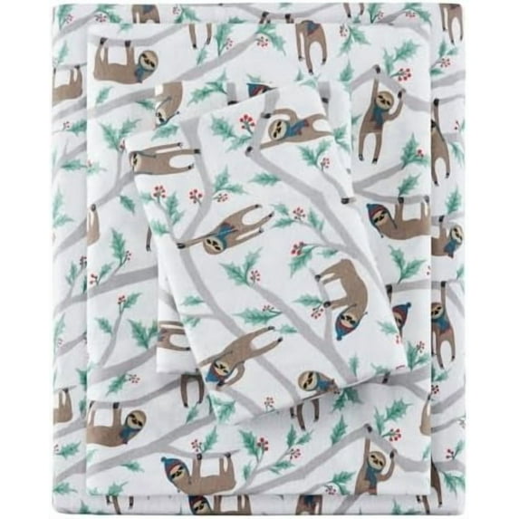 True North by Cozy Flannel Warm 100% Cotton Sheet - Novelty Print ...