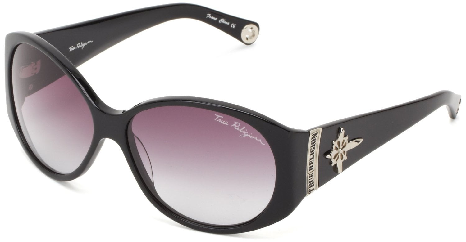True Religion Sunglasses Madison Oversized Sunglasses,Black,59 mm ...