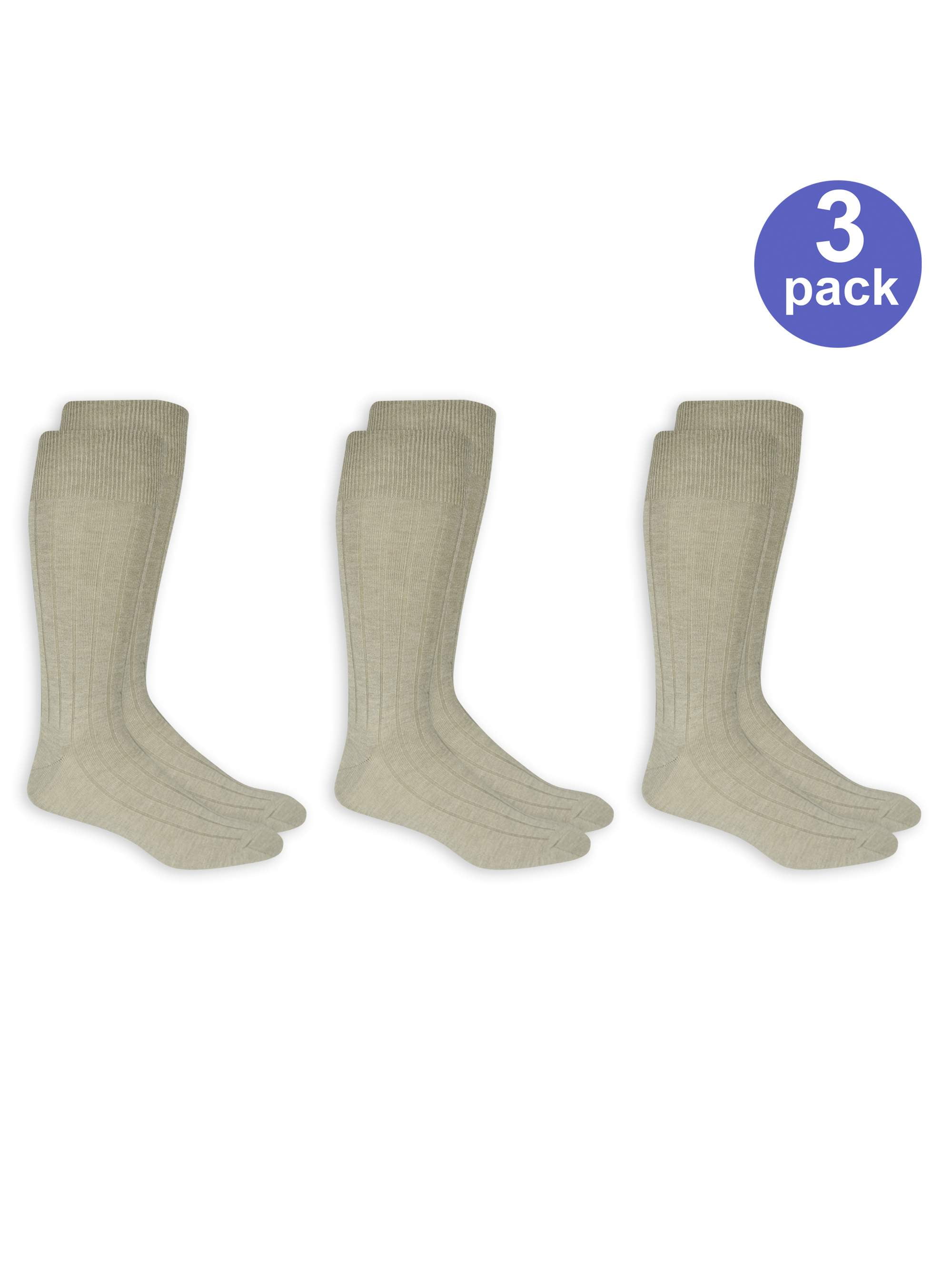 True Rib Dress Socks, 3 Pairs - Walmart.com