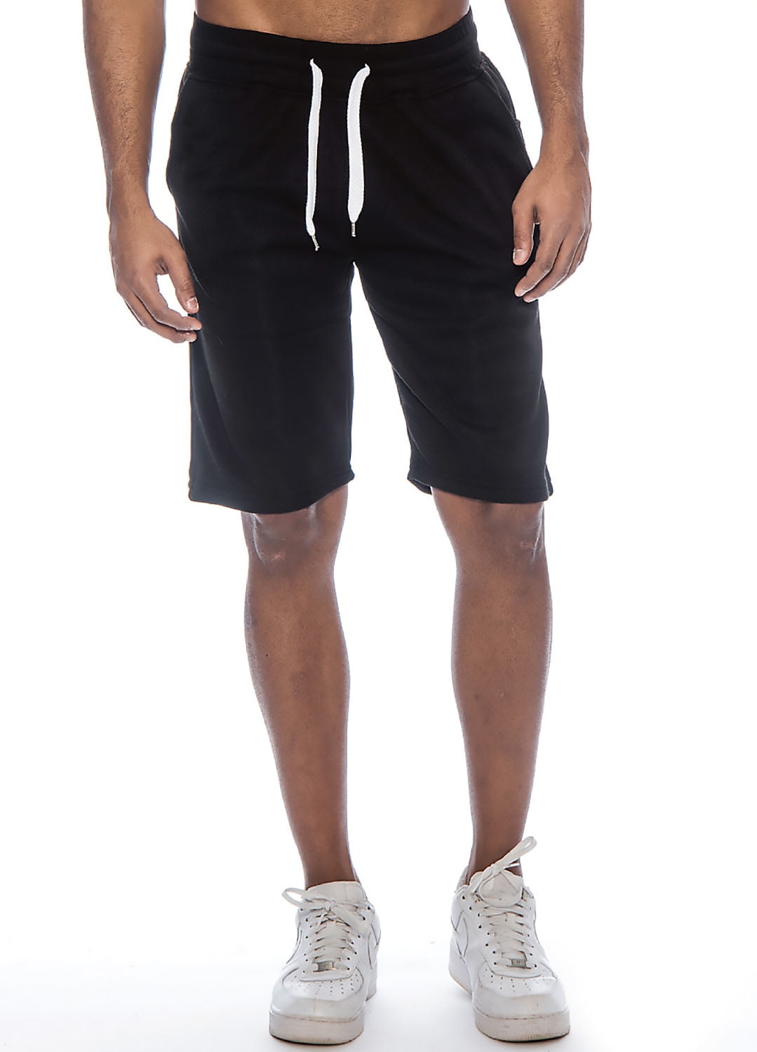 True Rock Men's William Fleece Cell Phone Pocket Shorts (Black, XX ...