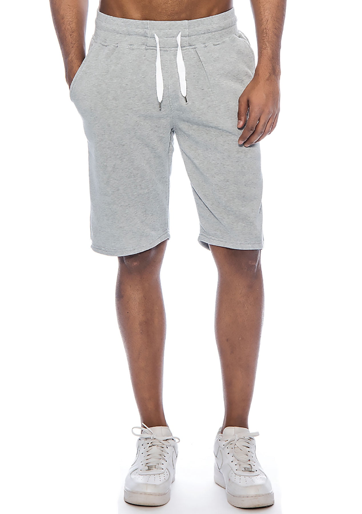 True Rock Men's William Fleece Cell Phone Pocket Shorts (Grey, XX-Large ...