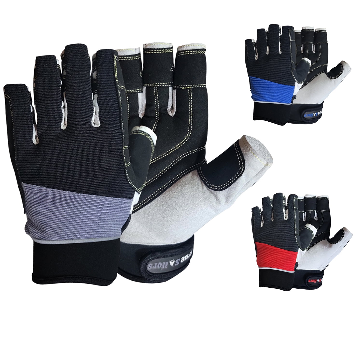 True Sailors Sailing Gloves Yachting Dinghy Rope Fishing Tool Short ...