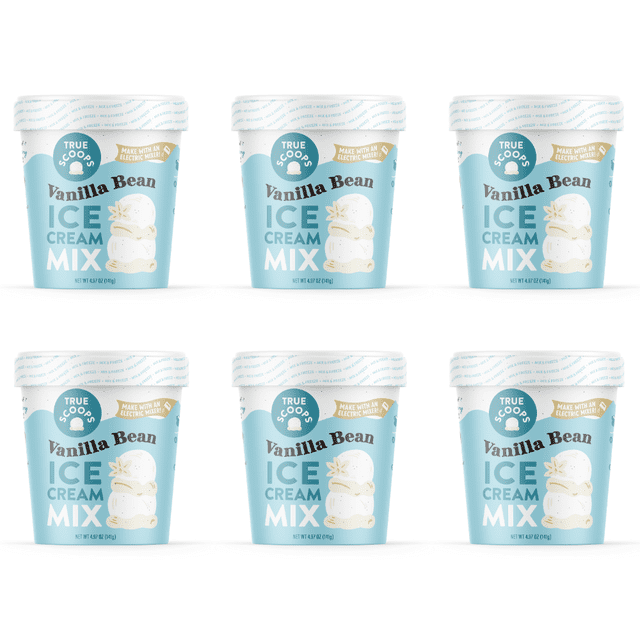 True Scoops Vanilla Bean Ice Cream Mix, 4.97oz (Pack of 6) - Walmart.com