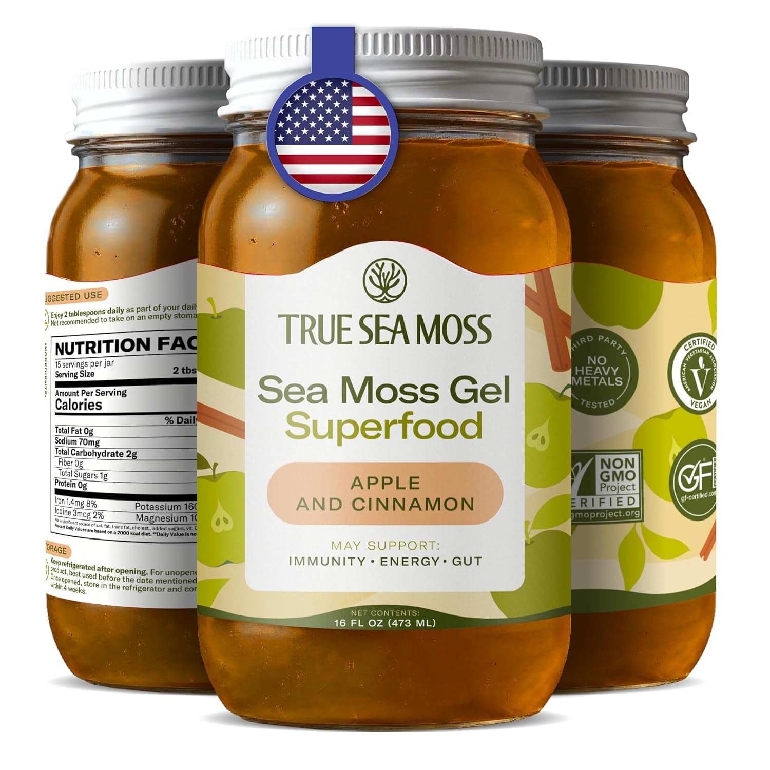 True Sea Moss Irish Sea Moss Gel, Vegan, Organic, Antioxidant, Thyroid ...