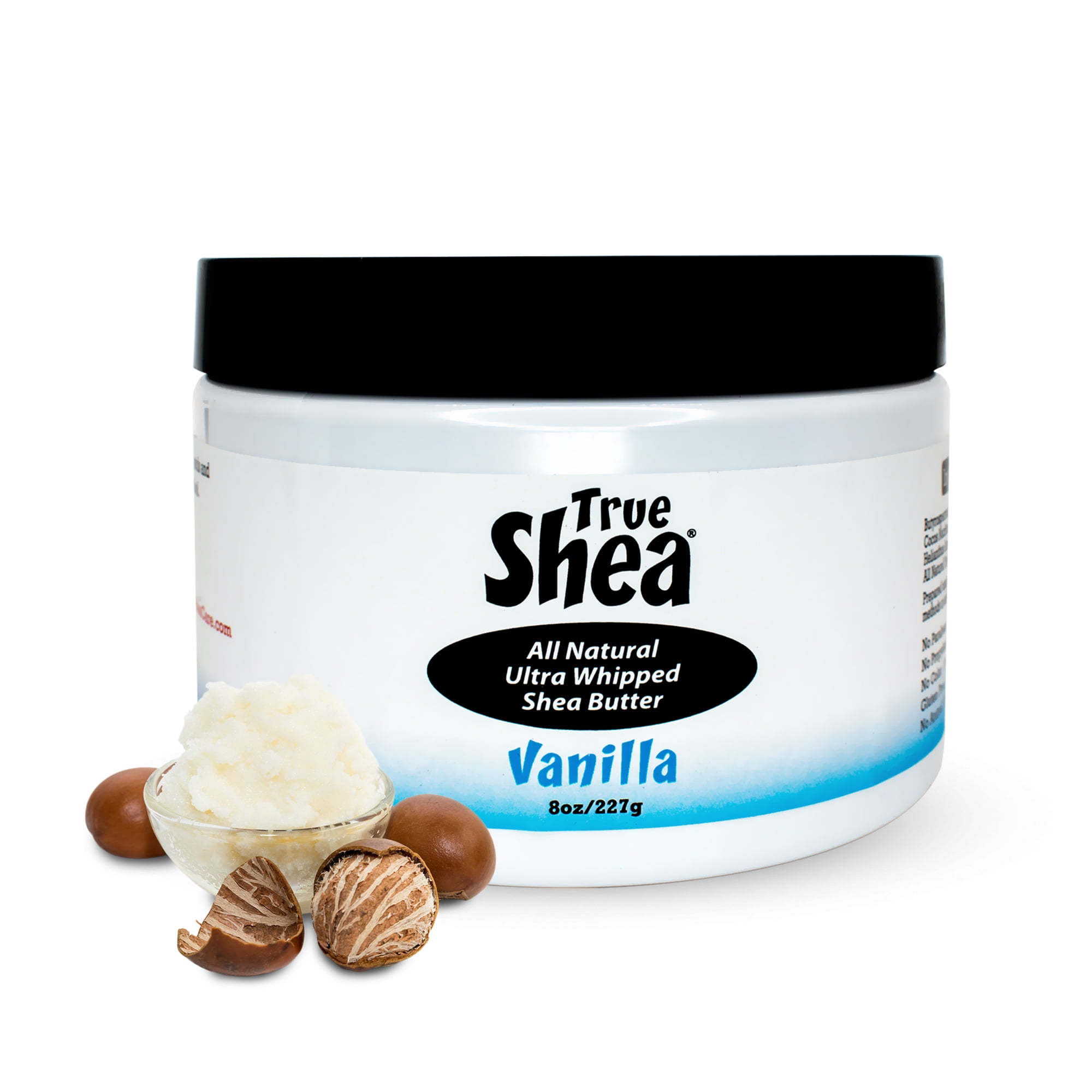 True Shea Moisturizing Whipped Shea Butter, Vanilla-Scented Natural Shea Butter Skincare Must ...