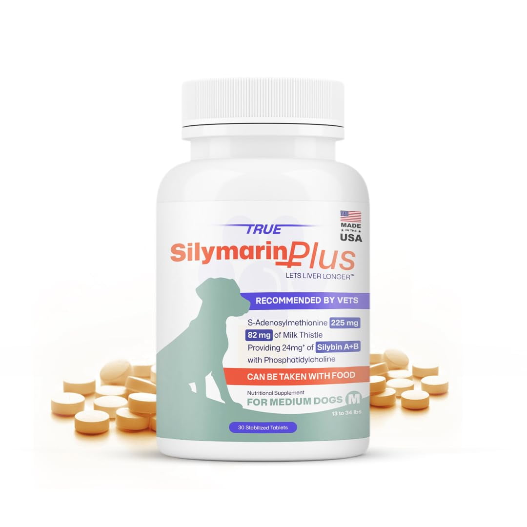 True Silymarin Plus Liver Support & Health Supplement for Medium Dogs ...