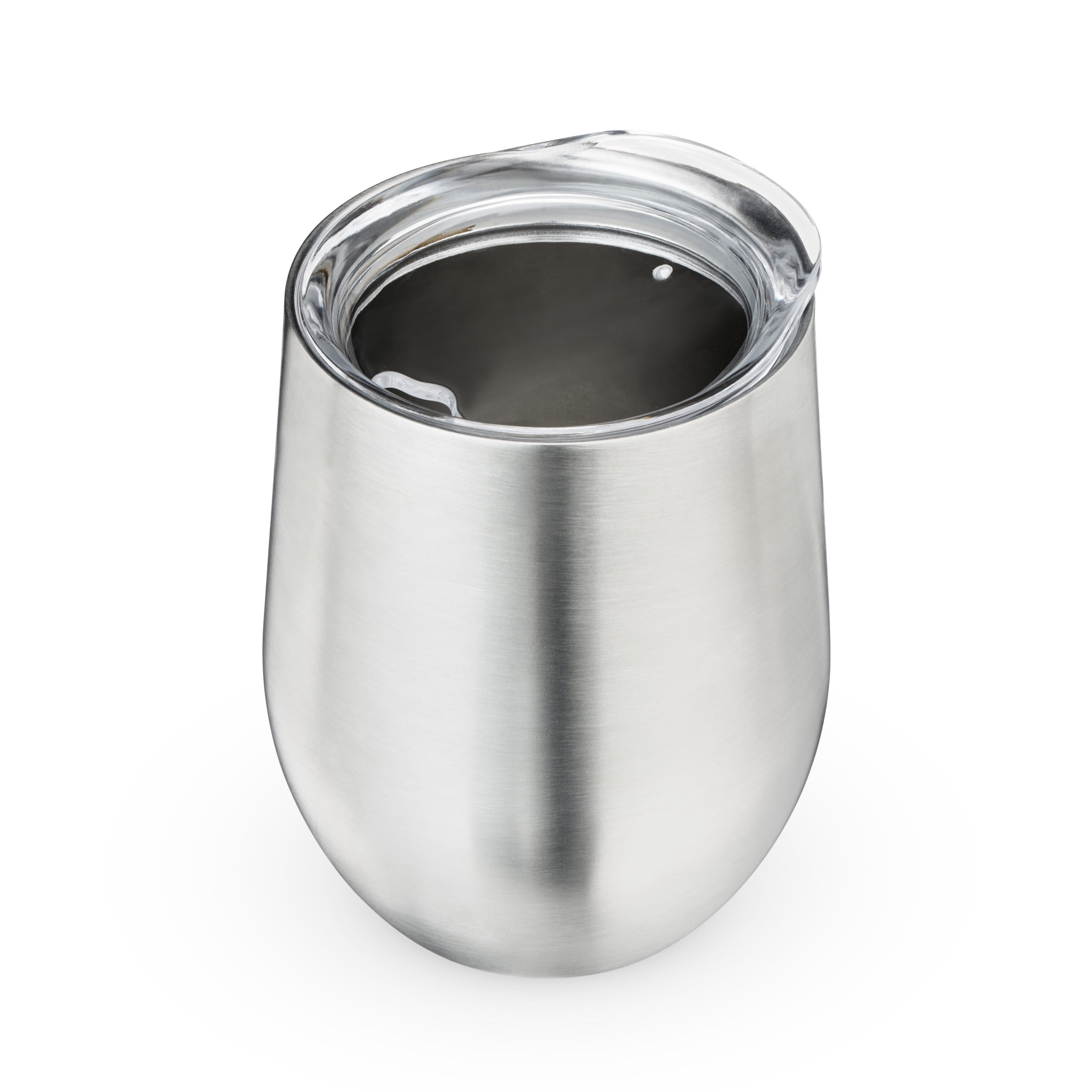 True Sip & Go Wine Tumbler - Stemless Double Walled Stainless Steel ...