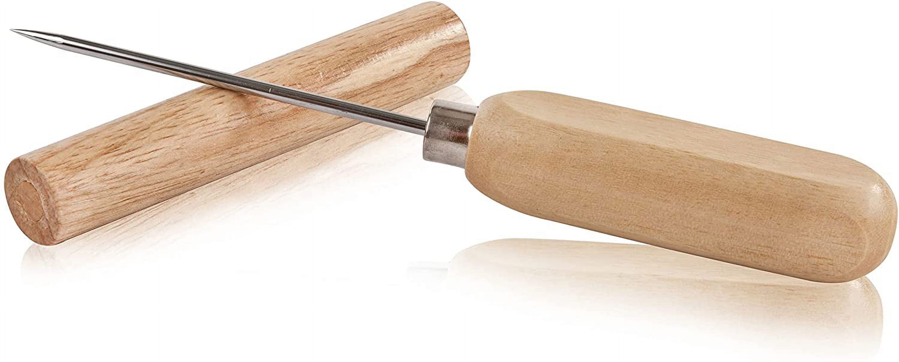 True Spike Wood Ice Pick, Wood Handle Stainless Steel Ice Shaper, Bar ...