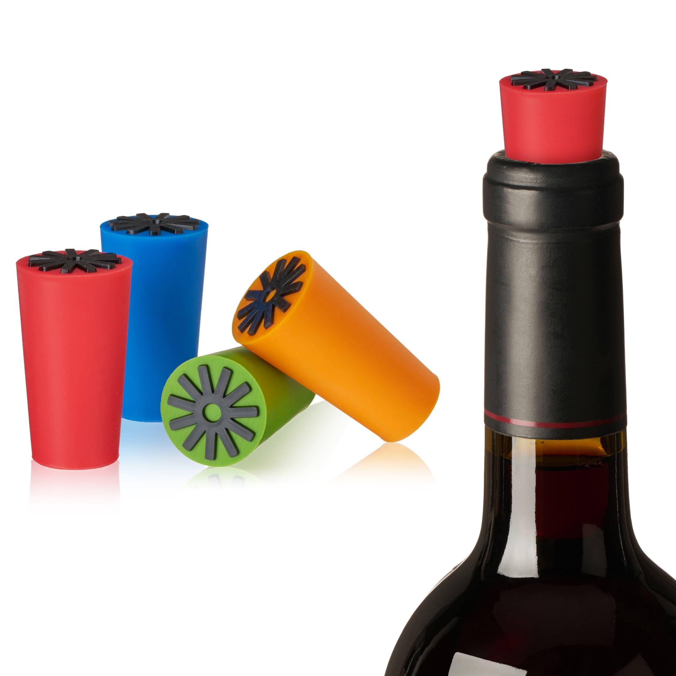 True Starburst Silicone Wine Stoppers, Wine Preserver, Home Bars, Set ...