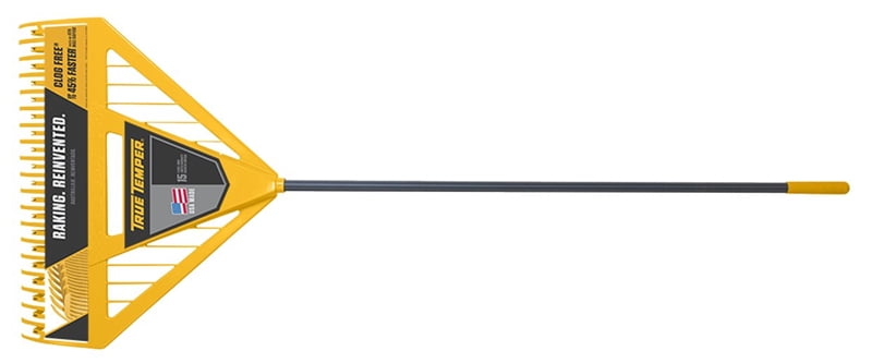 True Temper 2704000 Dual Tine Poly Head Steel Handle 26" Yellow Color ...