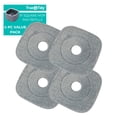 True & Tidy Tidy Reusable Durable Microfiber Floor Mop Pads, 4-Piece ...