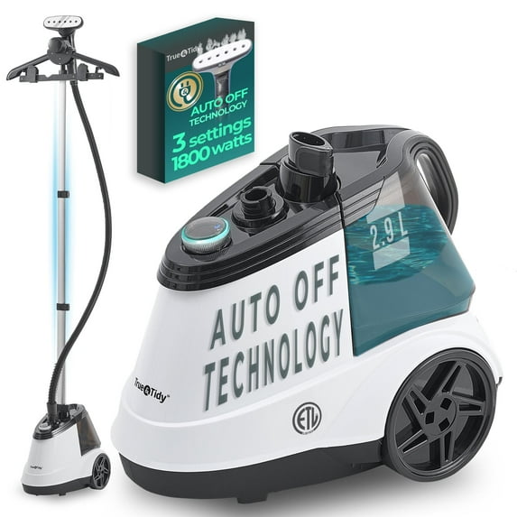 True & Tidy Smart Auto Off Heavy Duty Standing Garment Steamer With ...