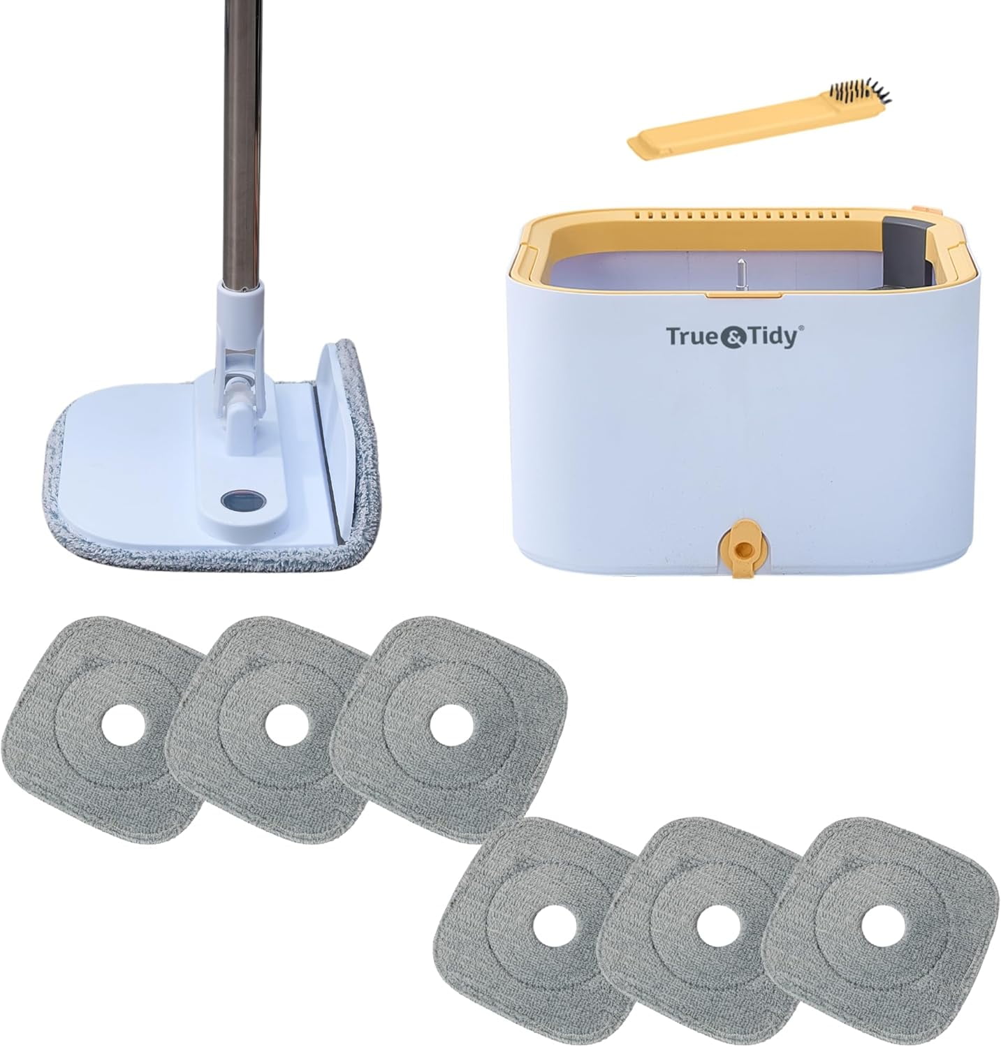 True & Tidy® TrueClean Mop and Bucket System Plus with New Easy Lift ...