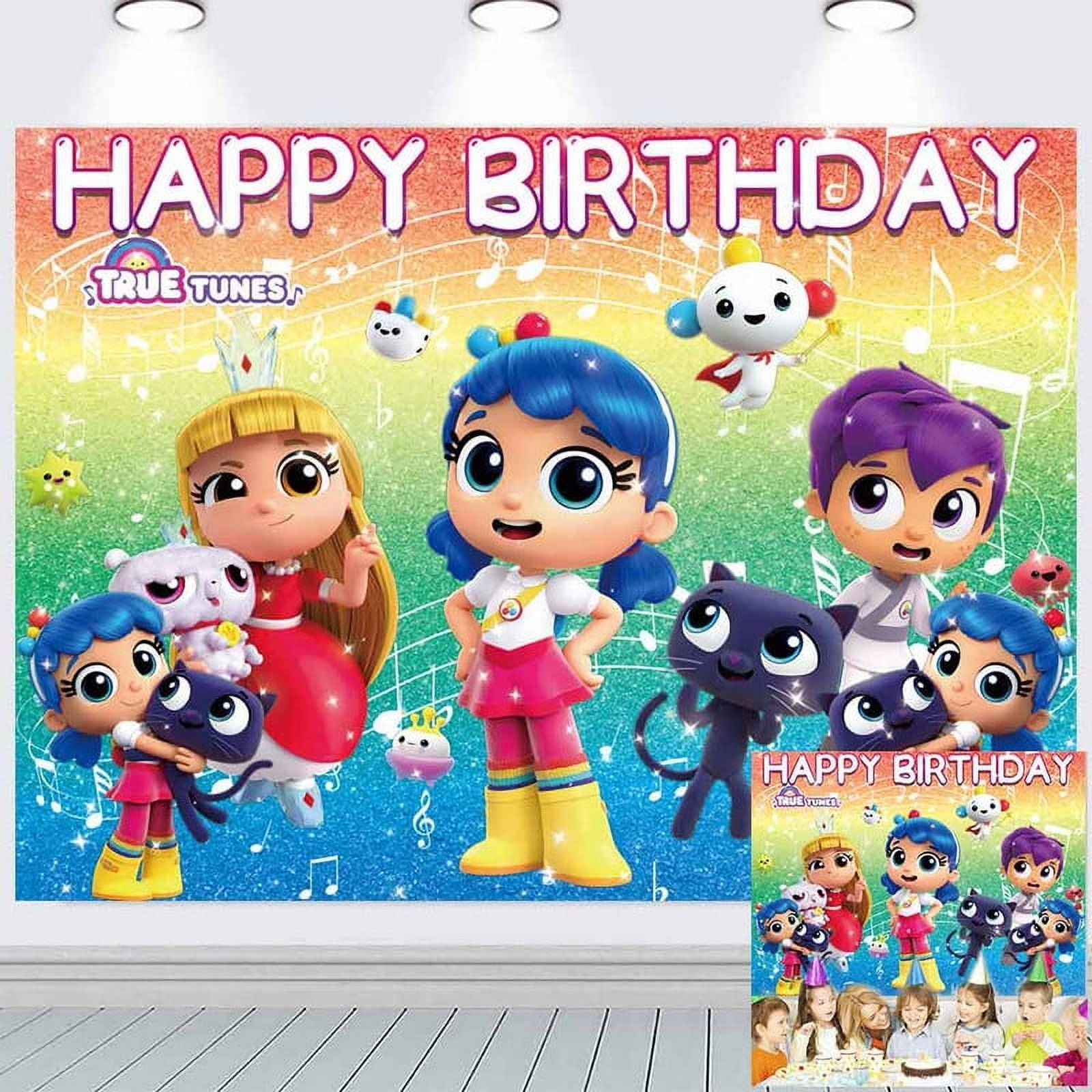 True Tunes Backdrop Banner Party Supplies Poster Movie Theme Background ...