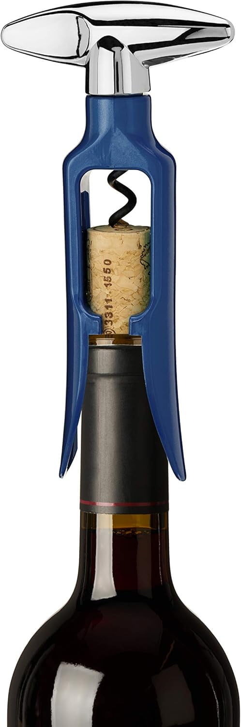 True Twister Self Pulling Wine Opener Manual, Heavy Duty Metal Chrome and Plastic Corkscrew ...