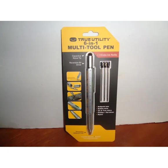 Pen Level Ruler And Screwdriver