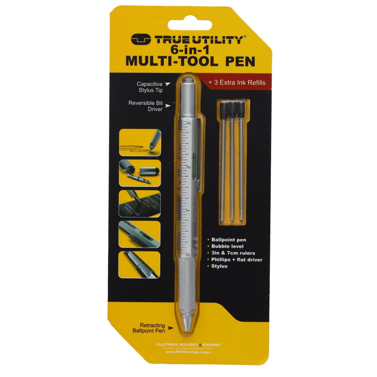True Utility Silver Multitool Pen - Walmart.com