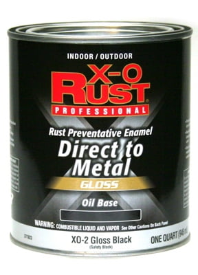 True Value XO2-QT Black Premium X-O Rust Interior/Exterior Gloss Anti ...