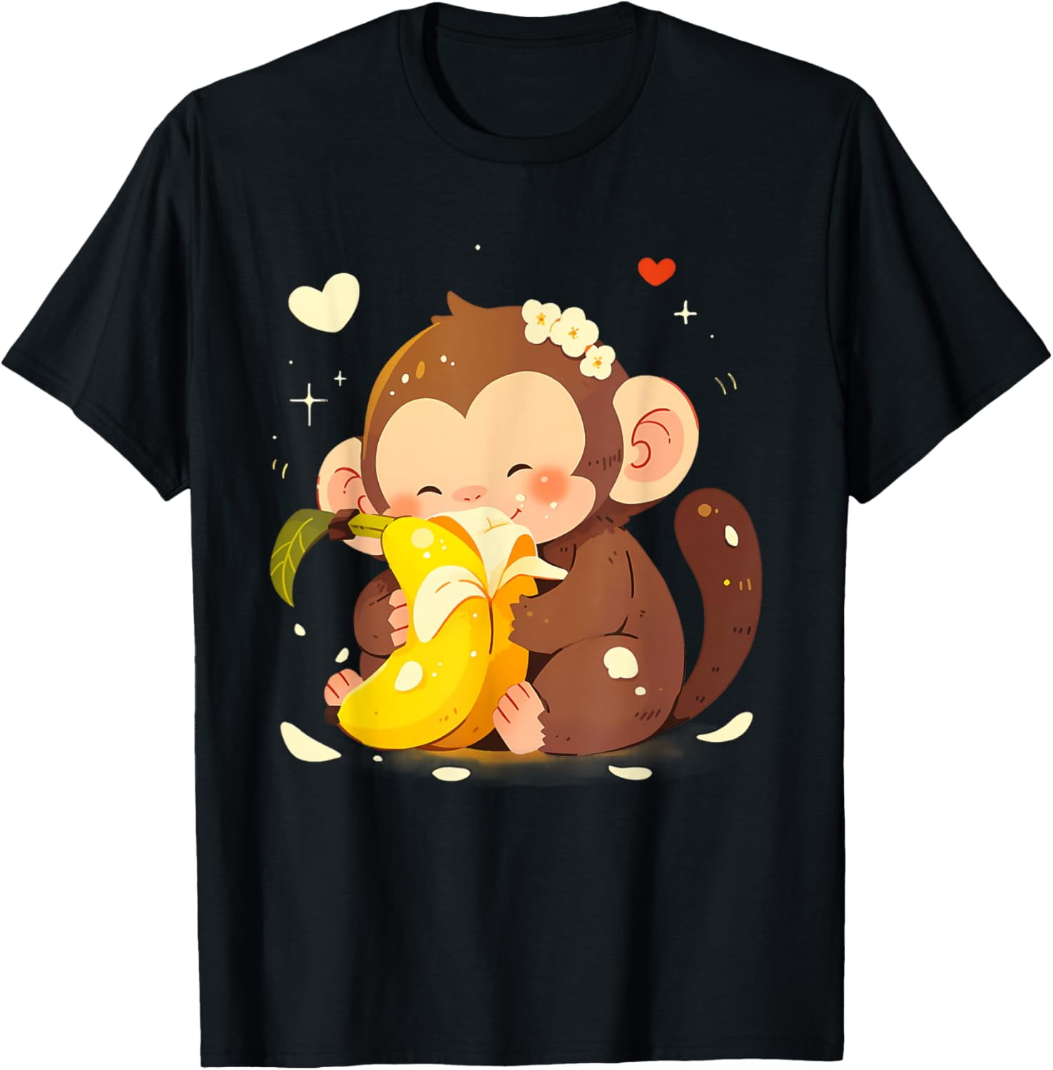 True Vibe Banana Monkey Cute Monkey Drawing Bananas Fruit Wildlife T ...