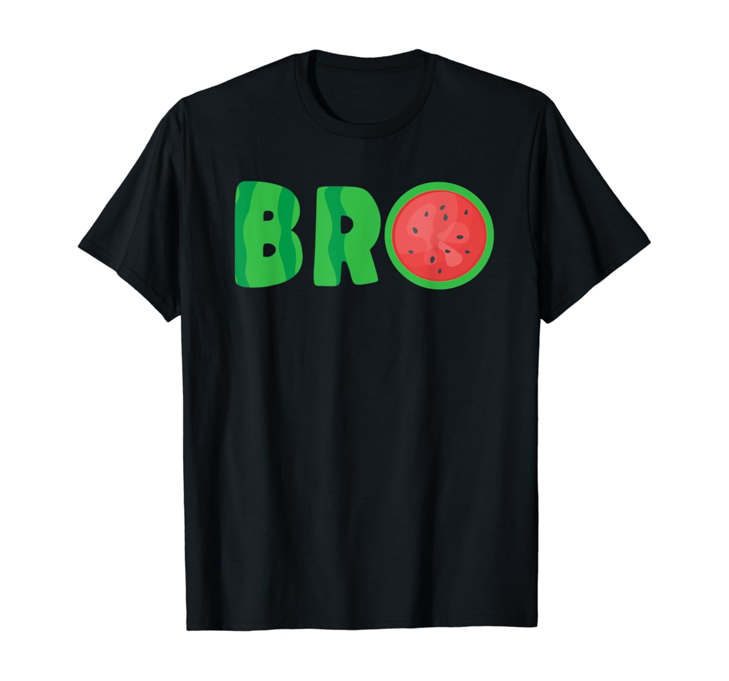 True Vibe Bro Watermelon Tee Cool Summer Tropical Fruit Melon T-Shirt ...