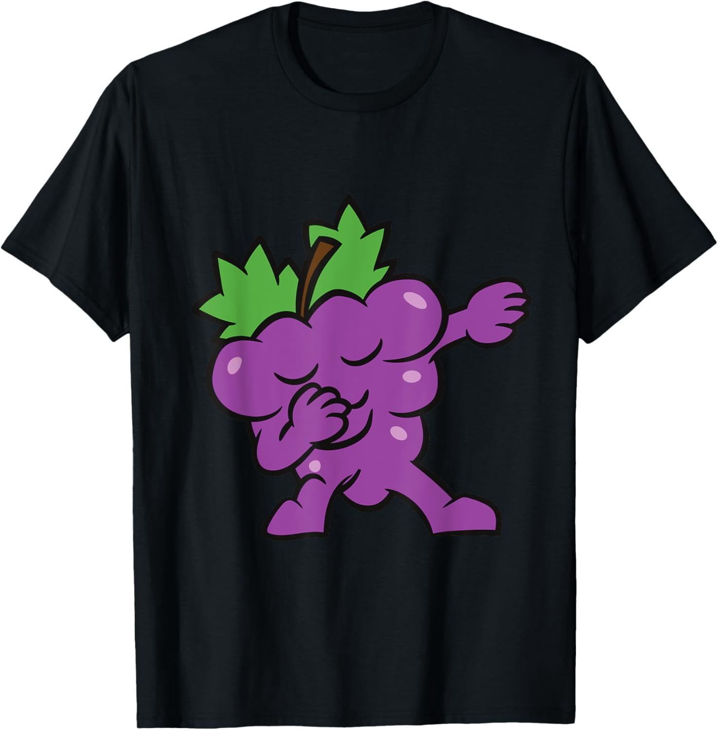 True Vibe Dabbing Grapes Cute Fruit Kawaii Grapes Dabbing T-Shirt ...