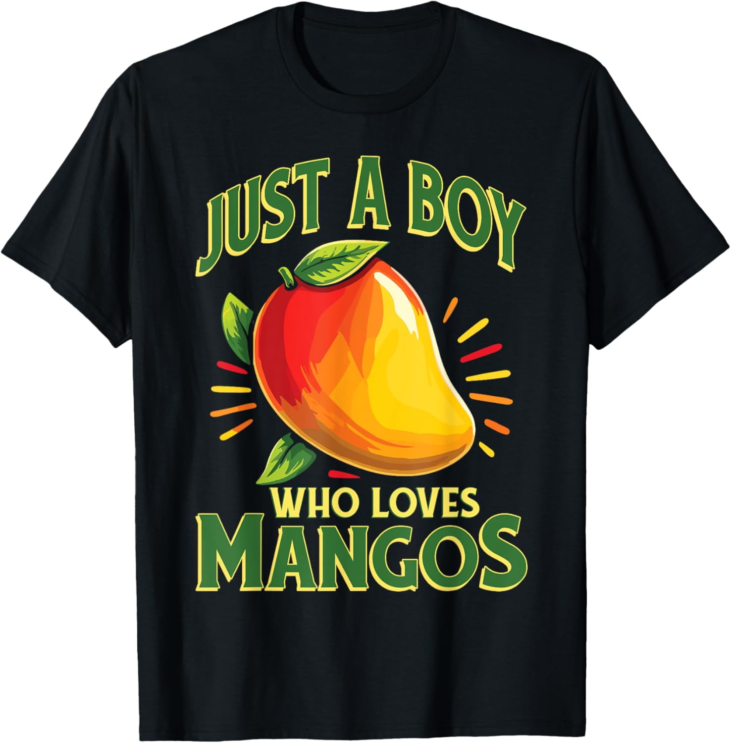 True Vibe Funny Mangoes Kids Mango Fruit Boys Fruit Lover Mangos Art T-Shirt - Walmart.com