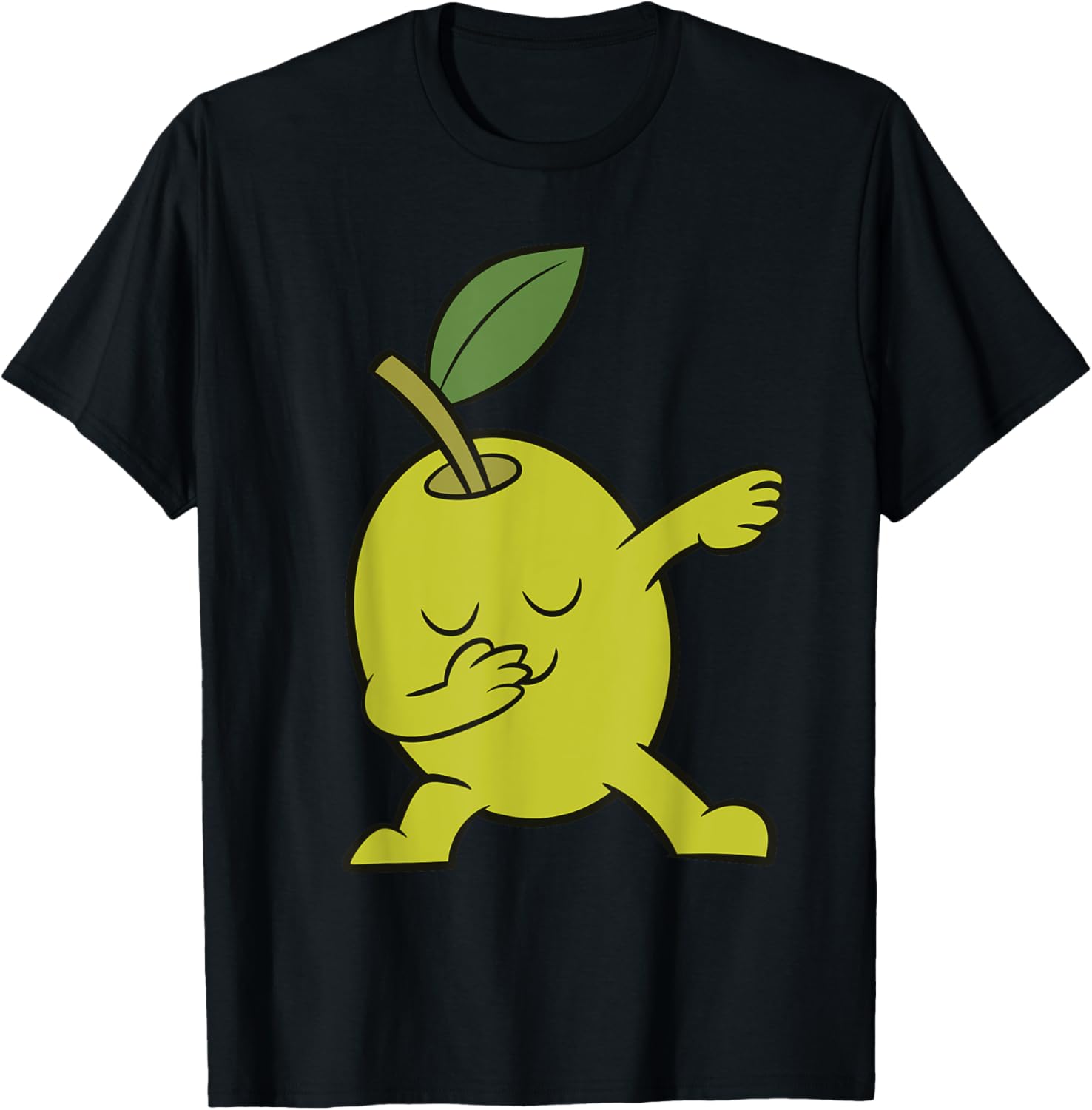 True Vibe Green Olive Fruit Dabbing Cute Dabbing Olive T-Shirt ...